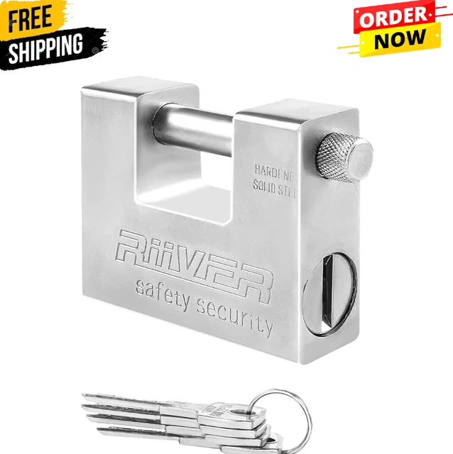 HEAVY DUTY WEATHERPROOF Shipping Container Garage Chain Padlock 94Mm ...