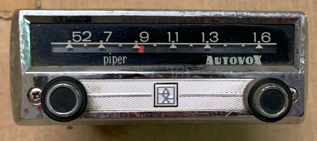 AUTORADIO AUTOVOX PIPER RA314 vintage car radio Fiat 500/600/850 ...