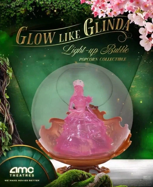 WICKED FOR GOOD 2025 Light Up Glinda Popcorn Bucket AMC EXCLUSIVE ...