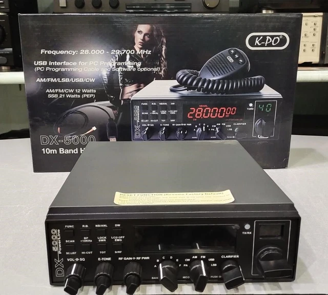 DX-5000 RTX RADIOAMATORIALE 27 MHz + AM/FM/SSB 28-30 CON ISTRUZIONI ...