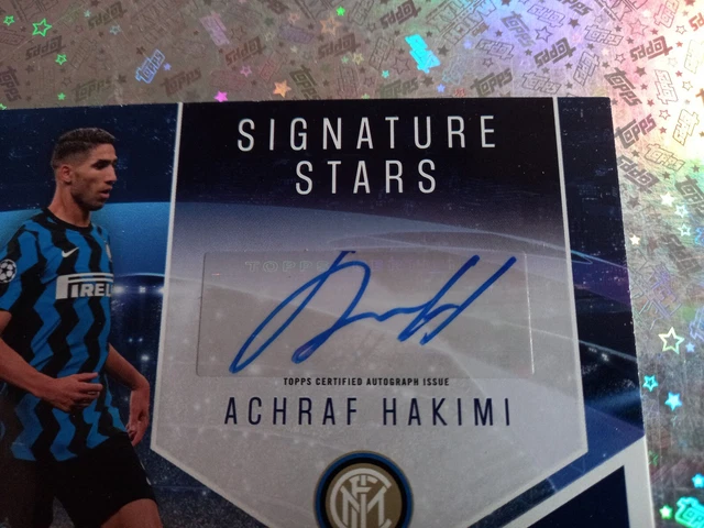 BEST OF THE Best Champions Topps Signature Stars Inter Achraf Hakimi ...