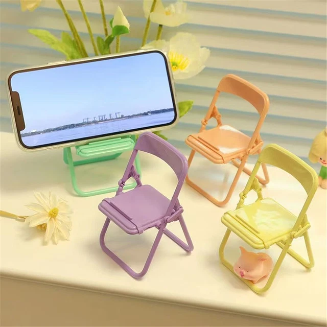 UNIVERSAL DESKTOP MOBILE Phone Stand Folding Chair Tablet Holder Phone ...