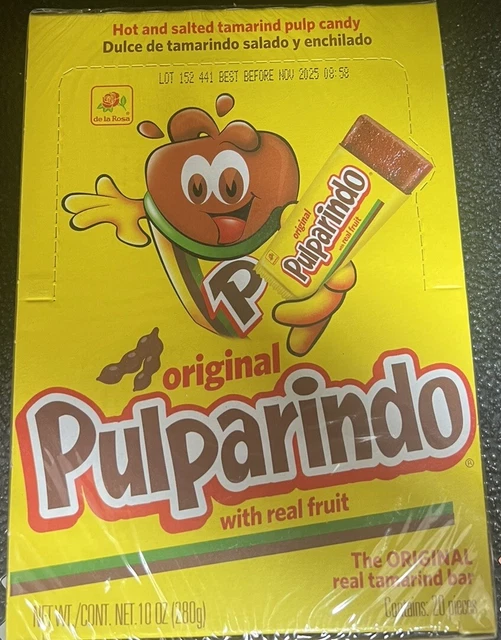 ORIGINAL HOT AND Salted Mexican Candy, 20,Pulparindo Tamarind Candy £8. ...
