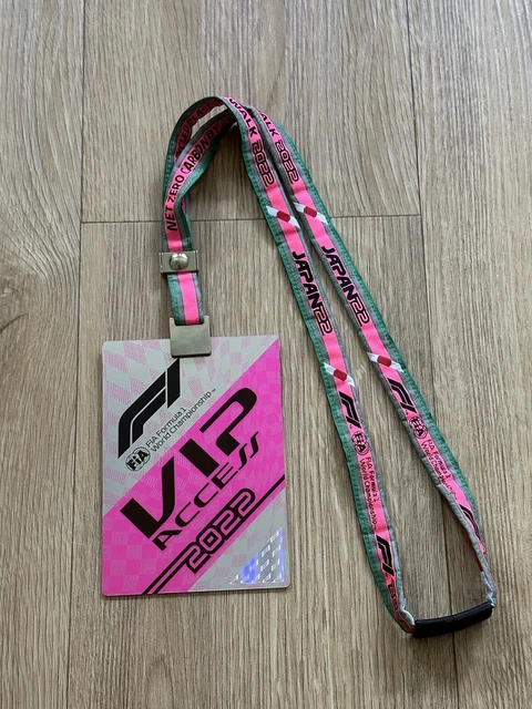 2022 JAPAN F1 VIP Paddock Pass Max Verstappen Suzuka 2nd Title Red Bull ...