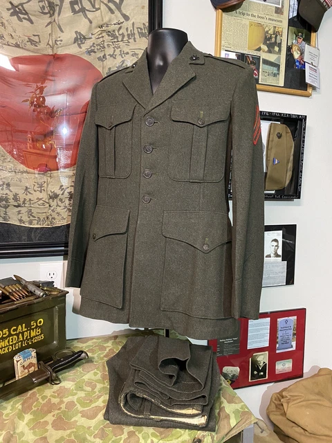 WW2 USMC UNIFORM £117.66 - PicClick UK