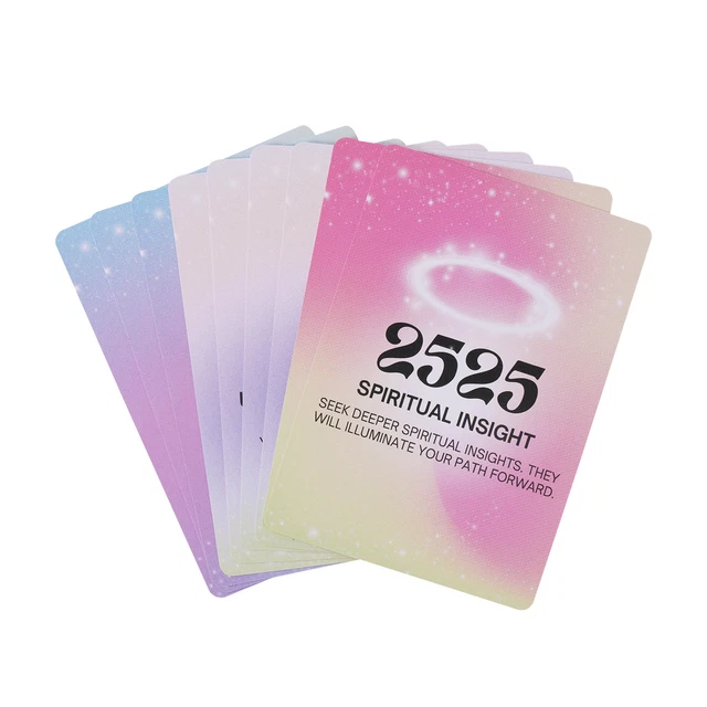 THE ANGEL NUMBER Oracle 40-Card Deck Divination Tarot Mysterious Full ...