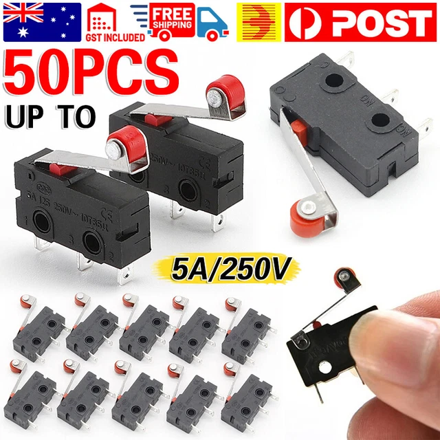 10-50PCS MICRO ROLLER Lever Arm Open Close Limit Switch KW12-3 PCB Microswitch $6.36 - PicClick AU