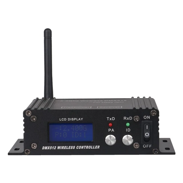 DMX 512 CONTRÔLEUR Sans Fil RéCepteur éMetteur Affichage LCD Puissance RéGl9367 EUR 42,69 ...