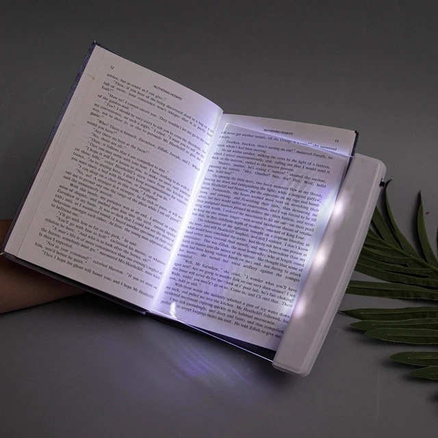 LIGHTWEIGHT LED BOOK Light for Full Page For Reading Night Use Portable ...
