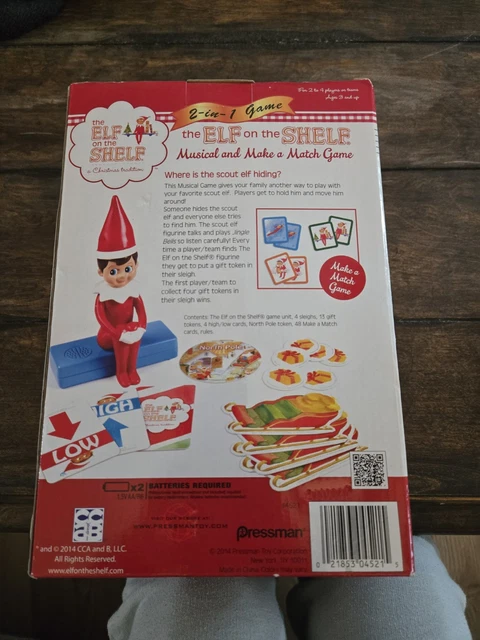 THE ELF ON the Shelf 2 in 1 Game Set Musical Match Game- Factory Sealed ...