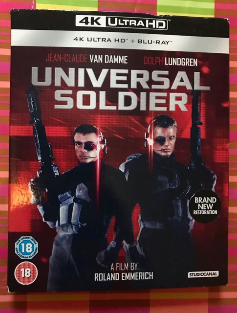 UNIVERSAL SOLDIER (JEAN-CLAUDE Van Damme) 4K UHD Ultra HD and Blu-Ray ...