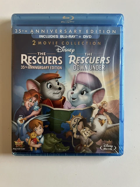 THE RESCUERS / THE RESCUERS DOWN UNDER DISNEY COLLECTION NEW BLU-RAY ...