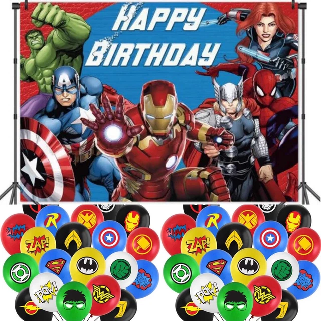 MARVEL AVENGERS SUPERHERO Backdrop Banner Background Props Decor 10 ...