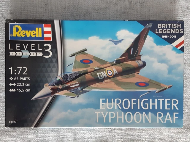 REVELL EUROFIGHTER TYPHOON RAF - 1:72 (03900) - Opened box, complete ...