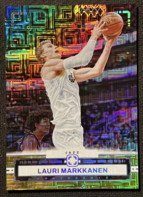 LAURI MARKKANEN 2023-24 Panini photogénique /25 Maze Mojo Utah Jazz NO ...
