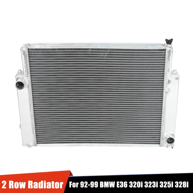 ALUMINUM CORE RADIATOR 2-Row For 1992-1999 BMW E36 320i 323i 325i 328i ...