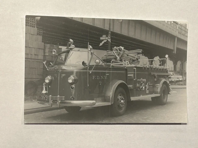 FDNY ENGINE 7 1947 American La France pumper Fire Apparatus Photo A52 ...