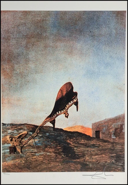 SALVADOR DALI * Skull and... * 50 x 35 cm * signed lithograph * limited ...