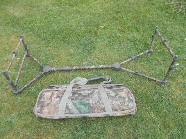 FOX QUATTRO POD Camo Advantage Timber rod pod carp fishing set up ...
