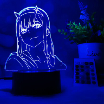 ANIME DARLING IN the Franxx Zero Two Anime 3D LED Decor Lamp Figure ...