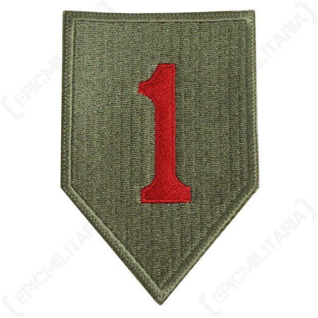 US ARMY 1ST INFANTRY DIVISION Insignia Patch WW2 Repro American Big Red ...