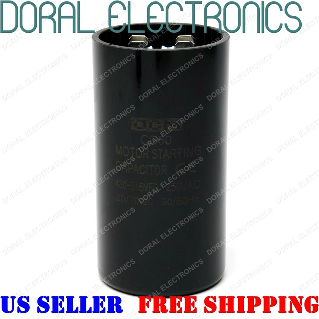 430-516 UF MFD 250V VAC Motor Start Capacitor Round 45x85mm CD60 AC ...