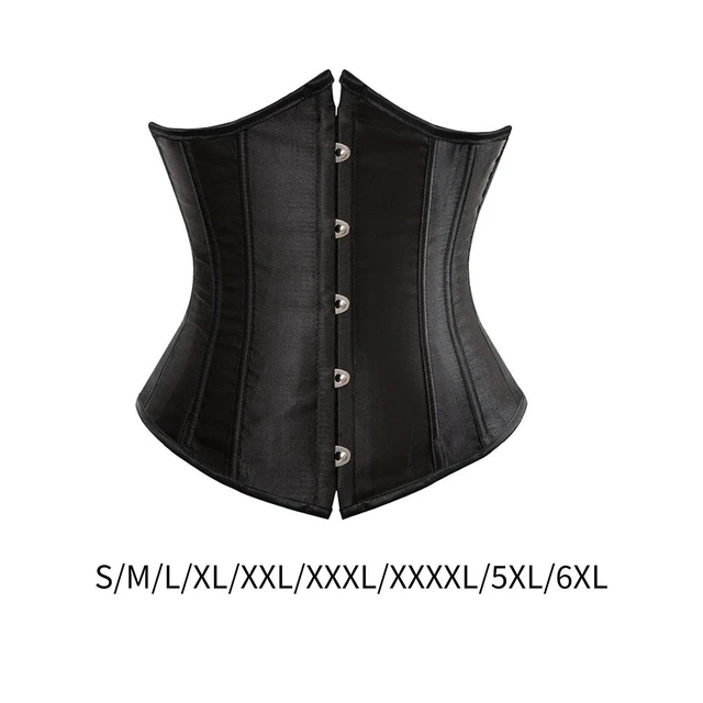 WOMEN\'S RETRO CORSET Corsets Satin Lace Up Waist Trainer £14.53 ...
