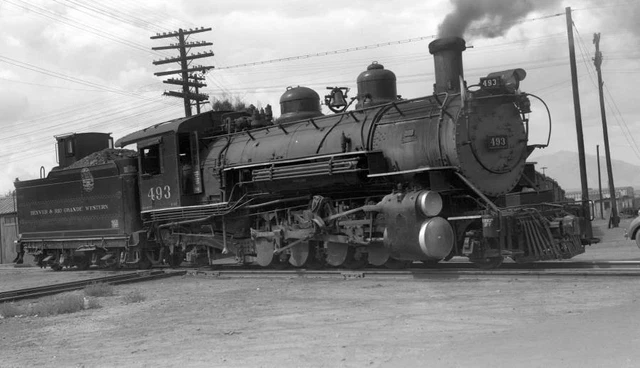 D&RGW DENVER RIO Grande Western Railway Narrow Gauge, No 493 Old Train Photo EUR 6,62 - PicClick FR
