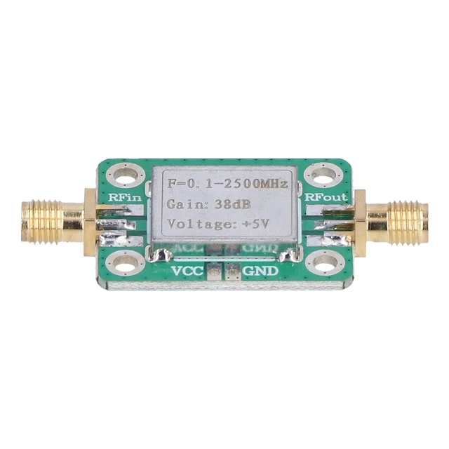AMPLIFICATEUR RF CARTE De Récepteur Micro-Ondes 0.1-2500MHz 38dB à Gain ...