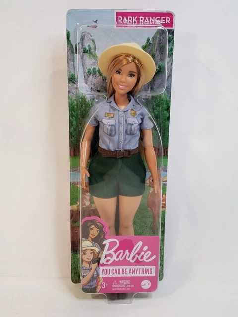 POUPÉE BARBIE PARK Ranger Curvy You Can Be Anything 2019 Mattel Gnb31 ...