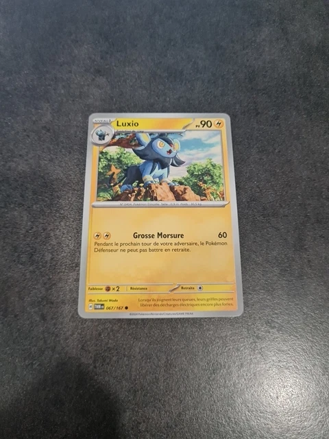 CARTE LUXIO 067/167 Pokémon Mascarade Crépusculaire EV06 Neuve TWM FR ...