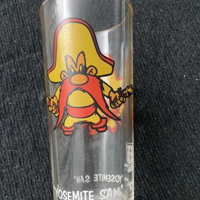 YOSEMITE SAM GLASS Cup 1973 Looney Tunes Pepsi Collector Bugs Bunny ...
