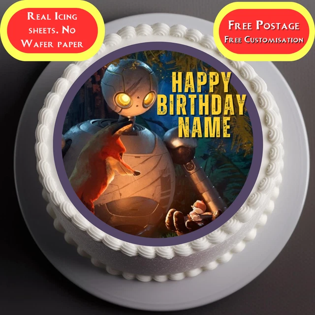 &THE WILD ROBOT& Edible Icing sheet Cake Topper - Perfect for Birthdays ...
