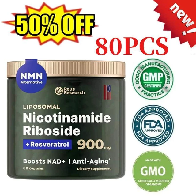 NICOTINAMIDE RIBOSIDE+RESVERATROL NAD+ Supplement 900mg Anti;Aging ...