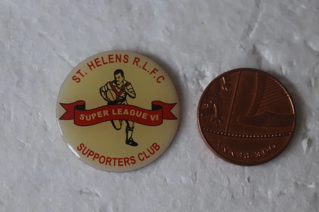 ST HELENS RUGBY League Football Supporters Club pin badge 2001 Super ...