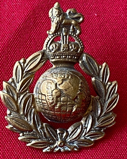 WW2 ERA BRITISH Military Cap Badge - Royal Marines - Kings Crown £10.00 ...