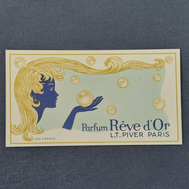 CARTE PARFUMÉE ANCIENNE Parfum Rêve d'Or, L.T. Piver Paris EUR 4,99 ...
