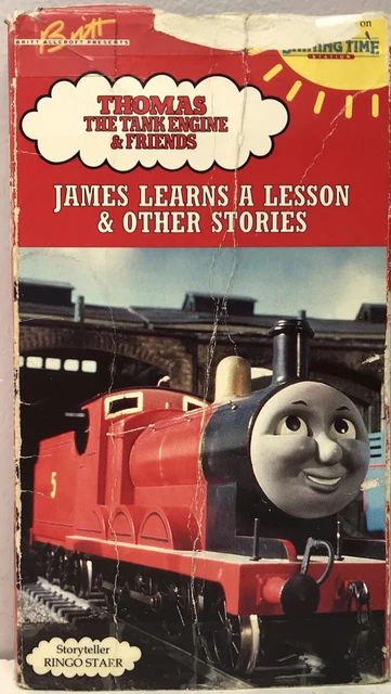 THOMAS TANK ENGINE James Learns A Lesson VHS Video Tape Train BUY 2 GET ...