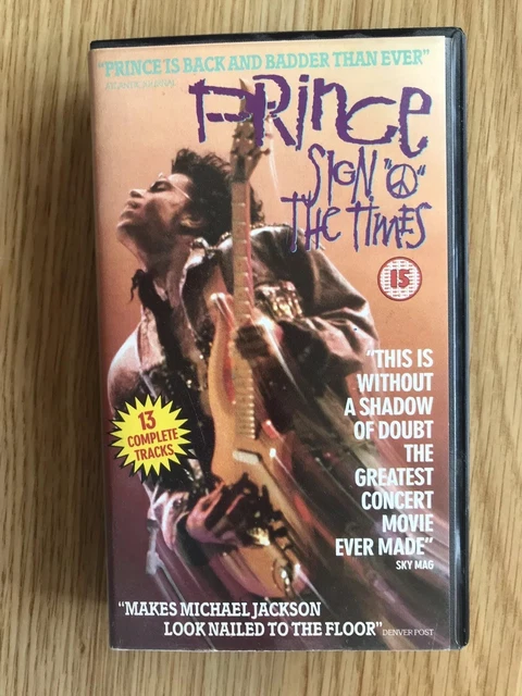 PRINCE - SIGN Of The Times VHS - Great Condition. Rare, Collectors! £6. ...