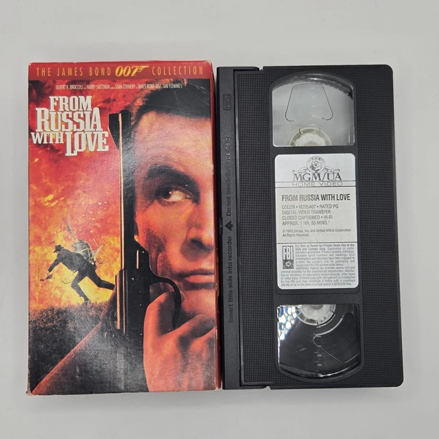 FROM RUSSIA WITH LOVE (VHS Tape, 1963) The James Bond 007 Collection $5 ...