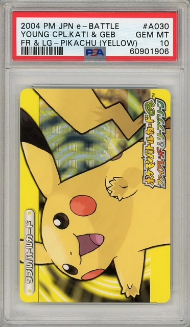 POKEMON CARD PIKACHU #A030 Fire Red Leaf Green E-Battle PSA 10 GEM MINT ...