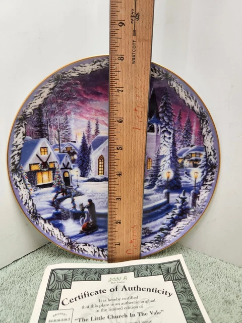 THE LITTLE CHURCH In The Vale Renee McGinnis Collector Plate Bradford ...
