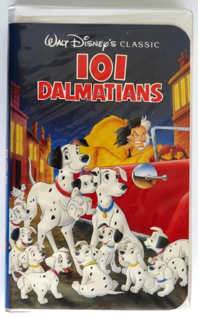 WALT DISNEY CLASSIC 101 Dalmations VHS Black Diamond Edition 1992 Like ...