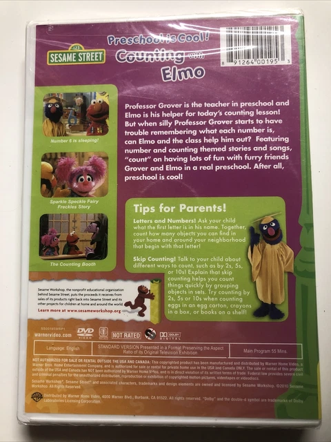 SESAME STREET - Preschool Is Cool! Counting With Elmo (DVD ) Brand New ...