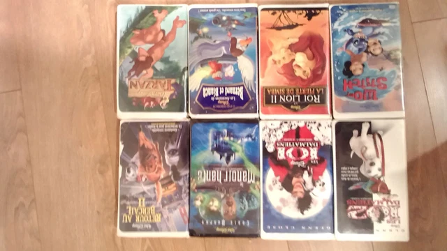 DISNEY VHS LOT (8) Francais-French. Children movies. Films pour enfant ...
