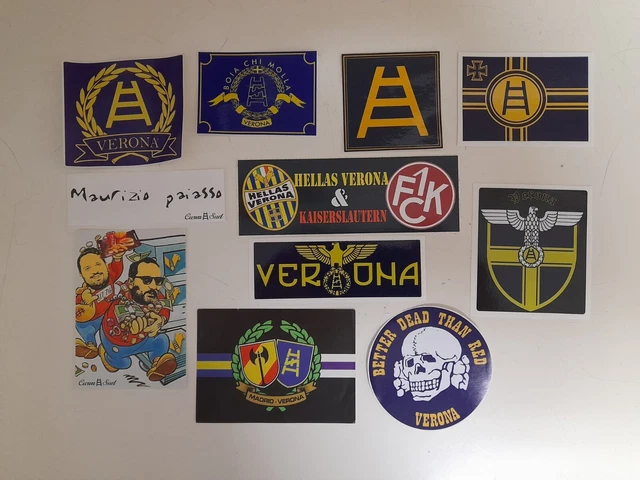 4 ADESIVI ULTRAS Curva Sud Verona Sticker autocollant Brigate Bgb ...