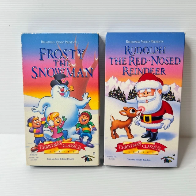 VINTAGE VHS BUNDLE Frosty the Snowman & Rudolph the Red-Nosed Reindeer ...