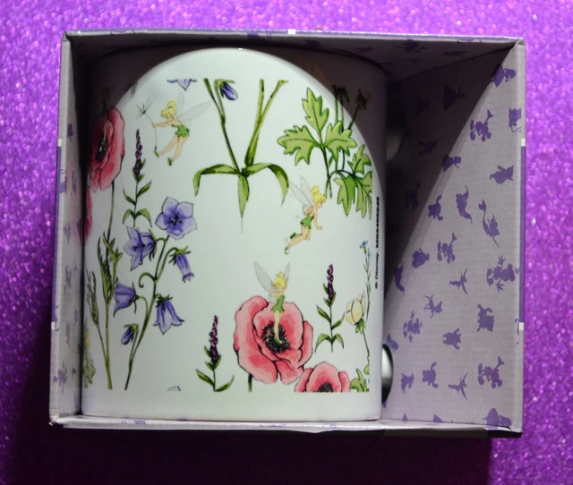 DISNEY TINKER BELL Botanical Mug, Peter Pan £12.99 - PicClick UK