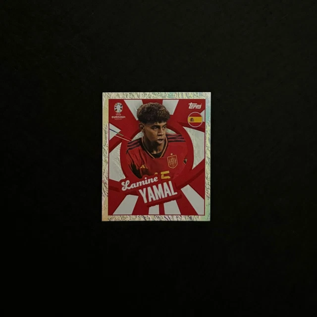 LAMINE YAMAL-ROOKIE-SPAIN-STICKER-TOPPS-UEFA EURO-GERMANY-2024-N.ESP ...