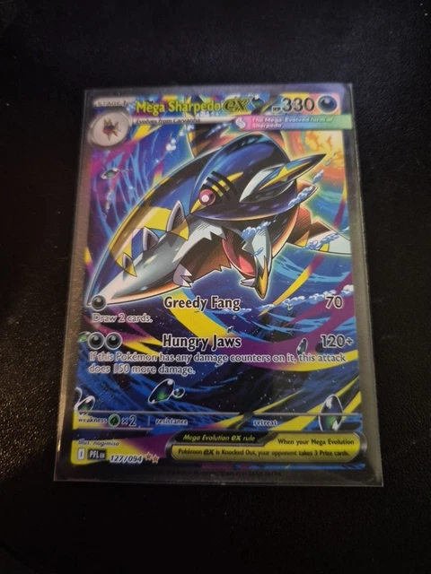 MEGA SHARPEDO EX SIR 127/094 - Phantasmal Flames - Near Mint Condition ...
